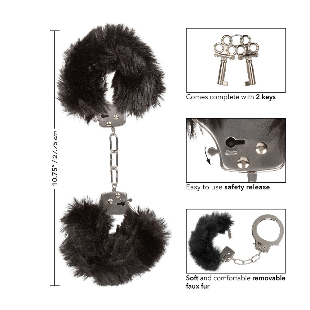 Ultra Fluffy Furry Cuffs Black – Loveoutlet